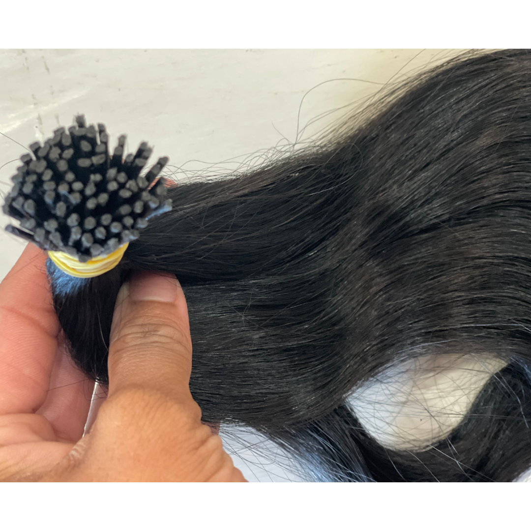 Raw Cambodian Curly I-Tip Extensions | KEELA HAIR CO.